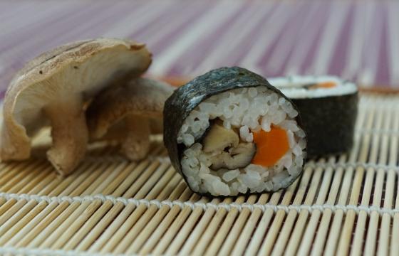 Shiitaké sushi - jedlehouby